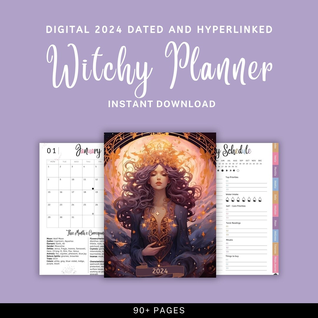 2024 Witchy Planner, Digital Witchy Planner, Witchy Digital Planner ...
