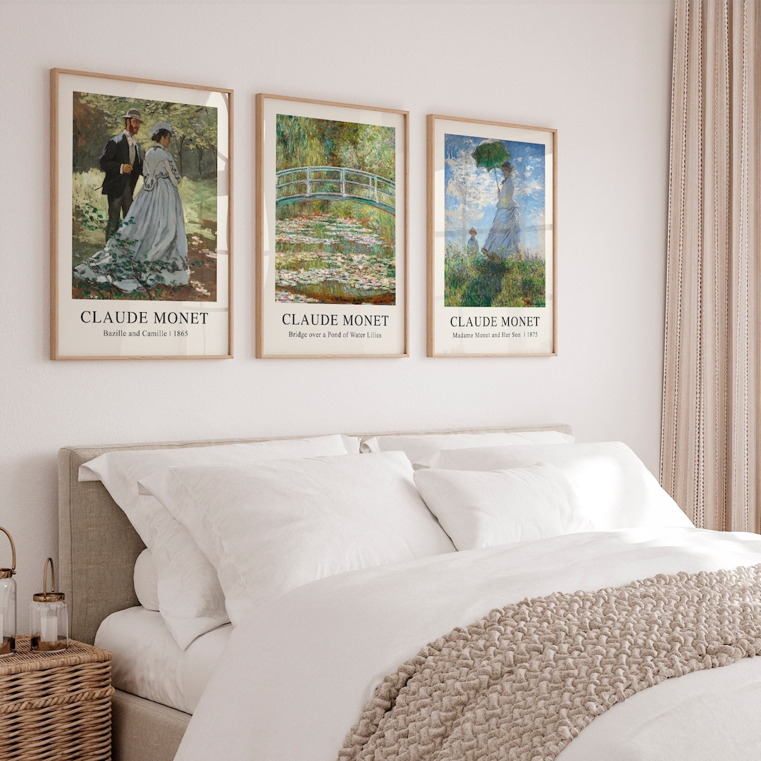 Claude Monet Poster,claude Monet Set 0f 3, Vintage Print, Printable ...