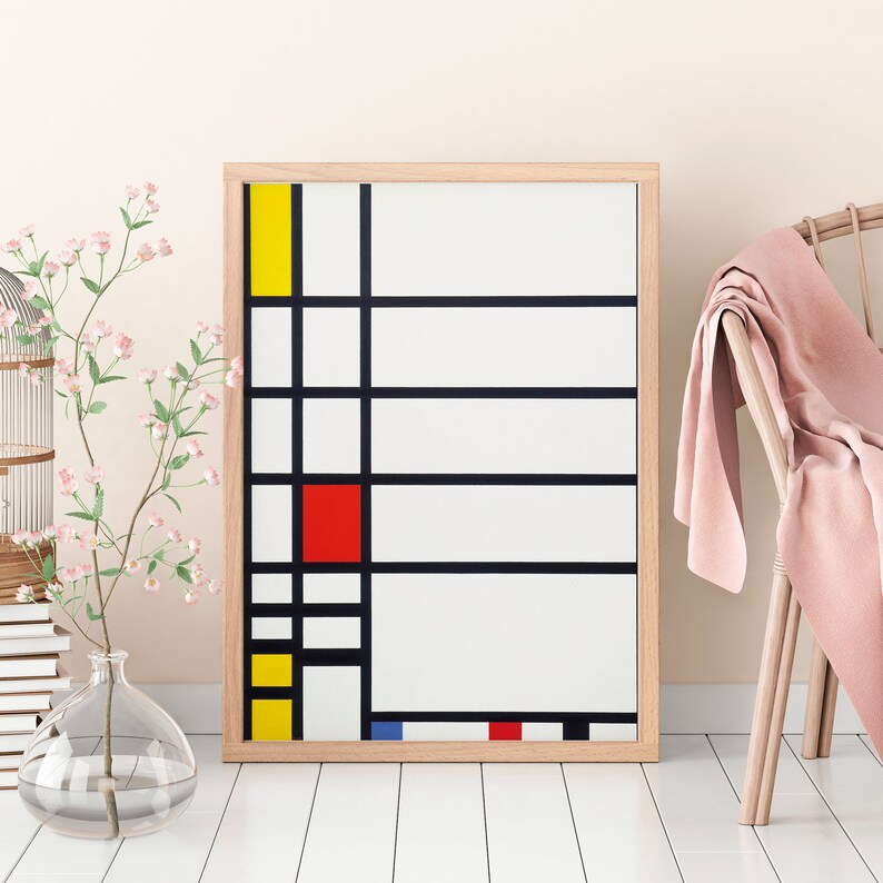 Piet Mondrian Print, Piet Mondrian Poster, Geometric Wall Set, Piet ...
