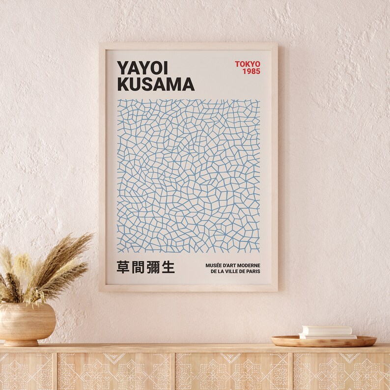 Yayoi Kusama Poster, Yayoi Kusama Print, Exhibition Poster, Japanese ...