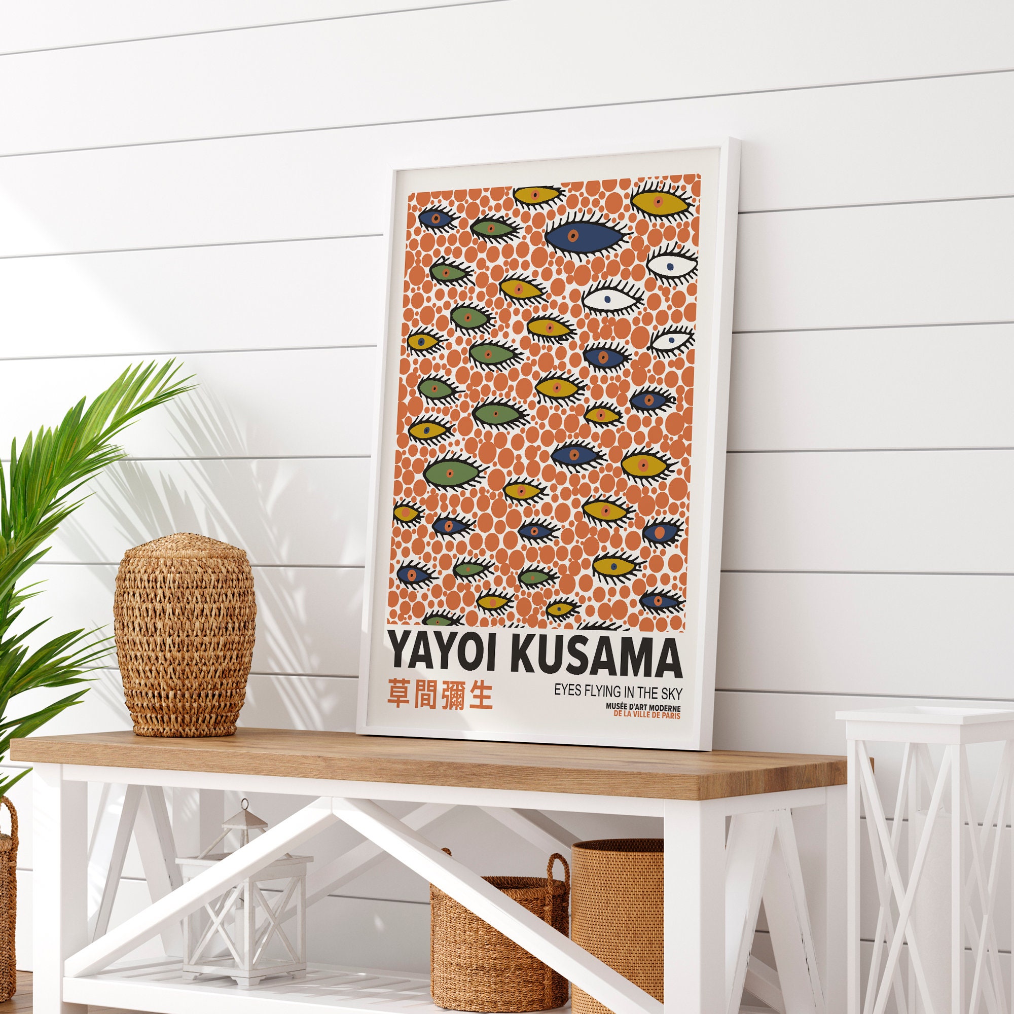 Yayoi Kusama Poster Print, Yayoi Kusama Poster, Yayoi Kusama Eyes ...