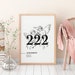 222 Angel Number Poster,angel Number Print,instant Printable Wall Art ...