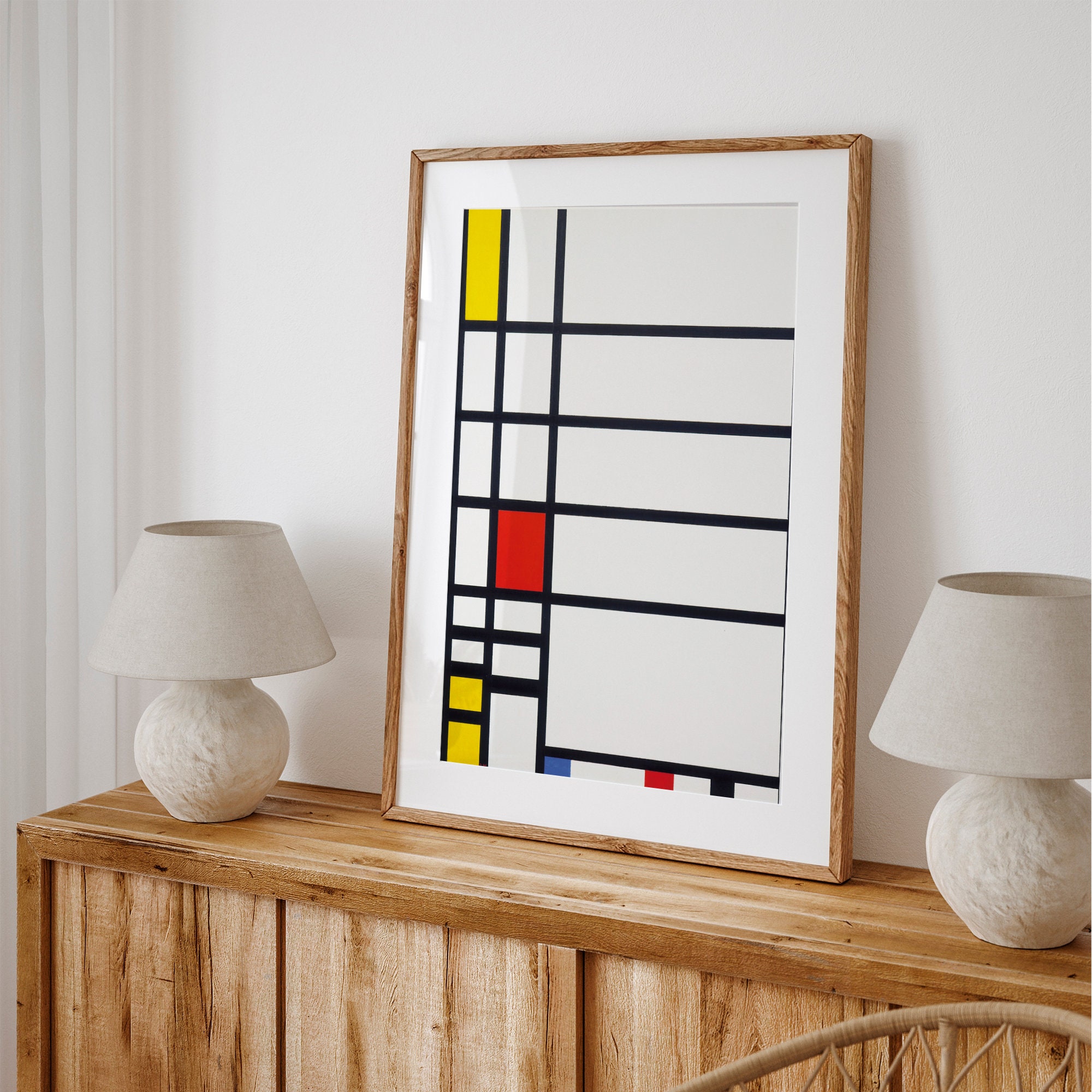 Piet Mondrian Print, Piet Mondrian Poster, Geometric Wall Set, Piet ...
