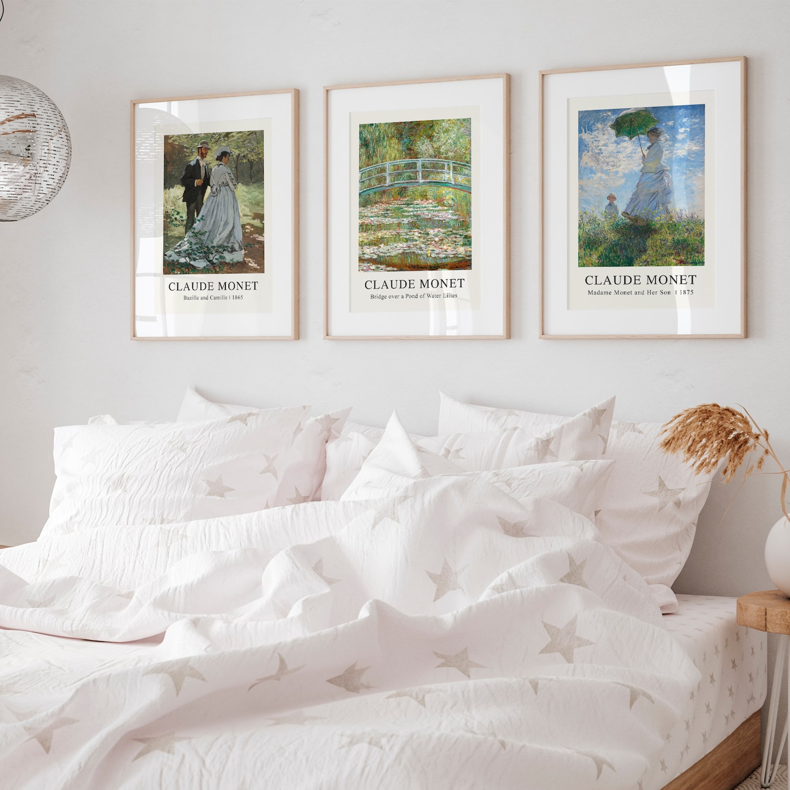 Claude Monet Posterclaude Monet Set 0f 3 Vintage Print - Etsy