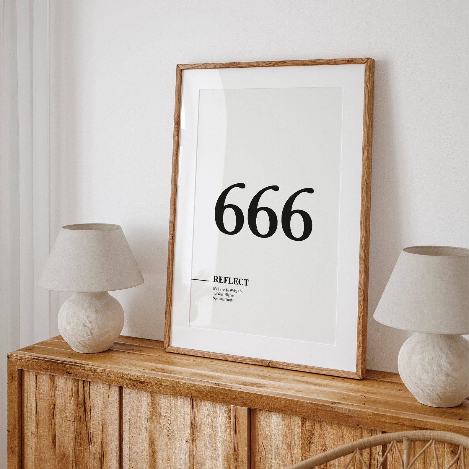 666 Angel Number, Angel Number Print, Instant Printable Wall Art Print ...