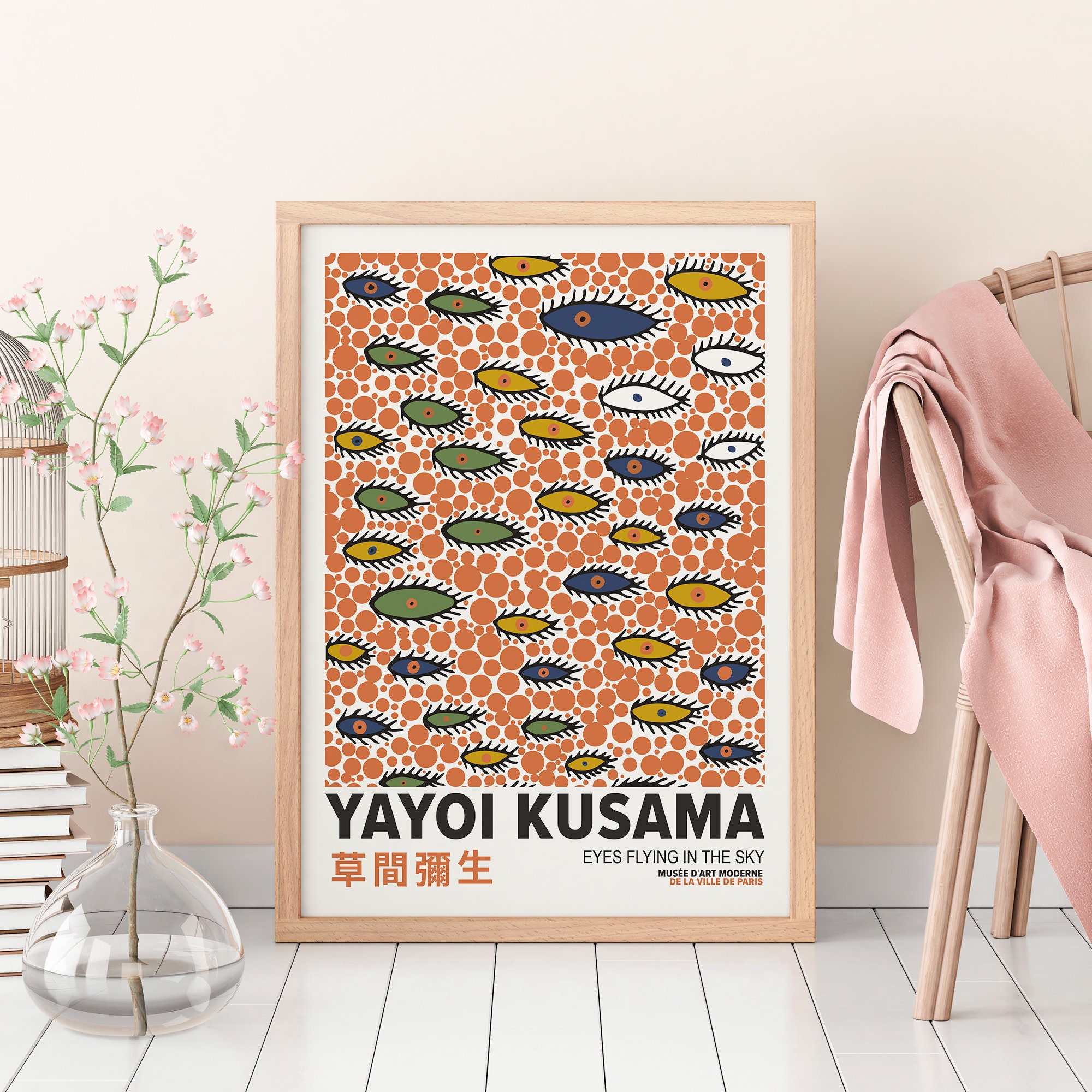 Yayoi Kusama Poster Print, Yayoi Kusama Poster, Yayoi Kusama Eyes ...
