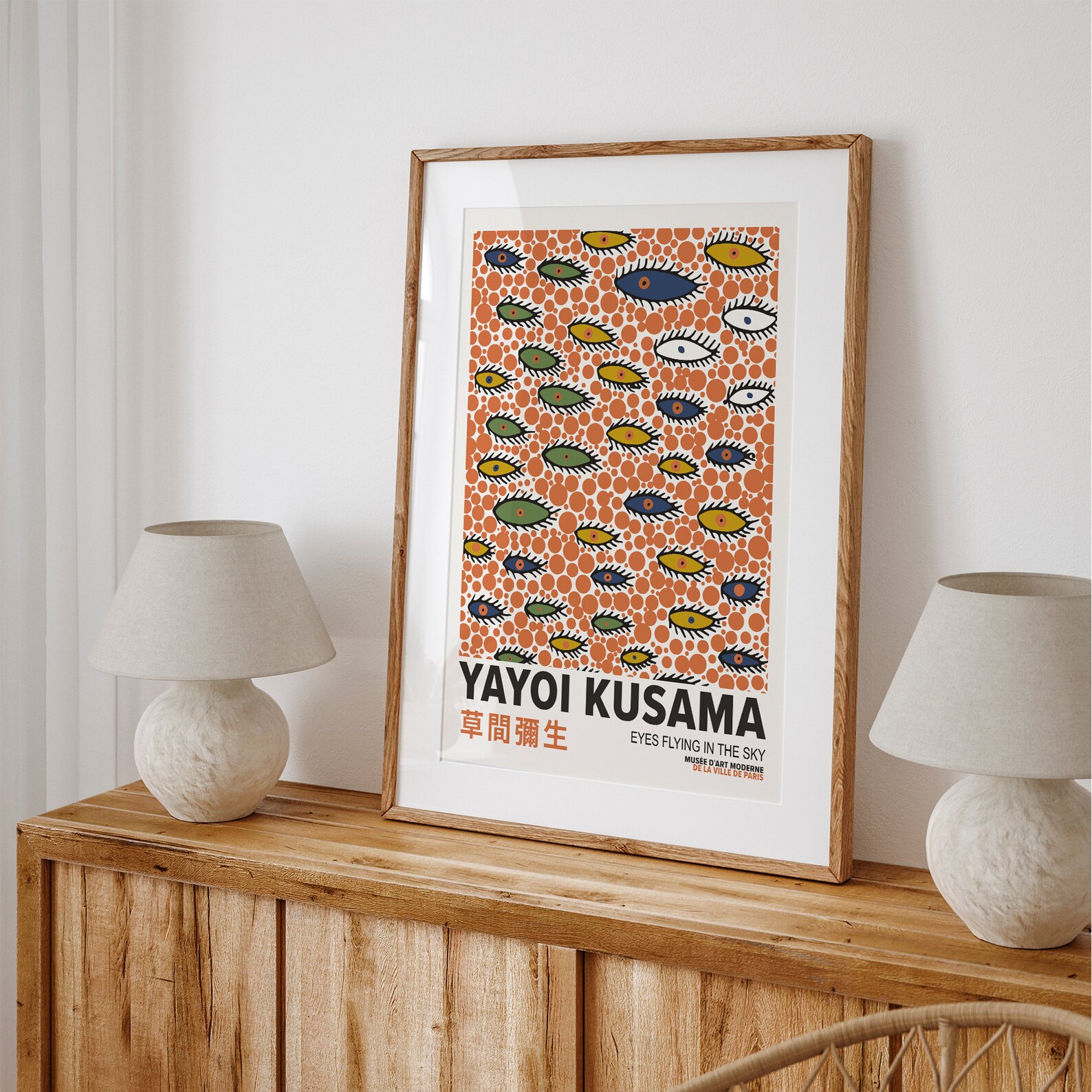 Yayoi Kusama Poster Print, Yayoi Kusama Poster, Yayoi Kusama Eyes ...