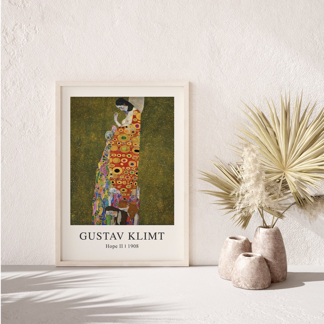 Gustav Klimt Print,hope Ii,gustav Klimt Poster, Gustav Klimt, Printable ...