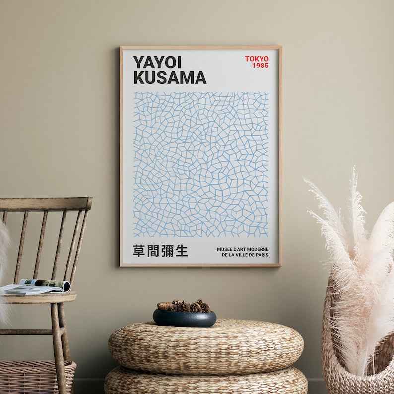 Yayoi Kusama Poster Yayoi Kusama Print Exhibition Poster - Etsy