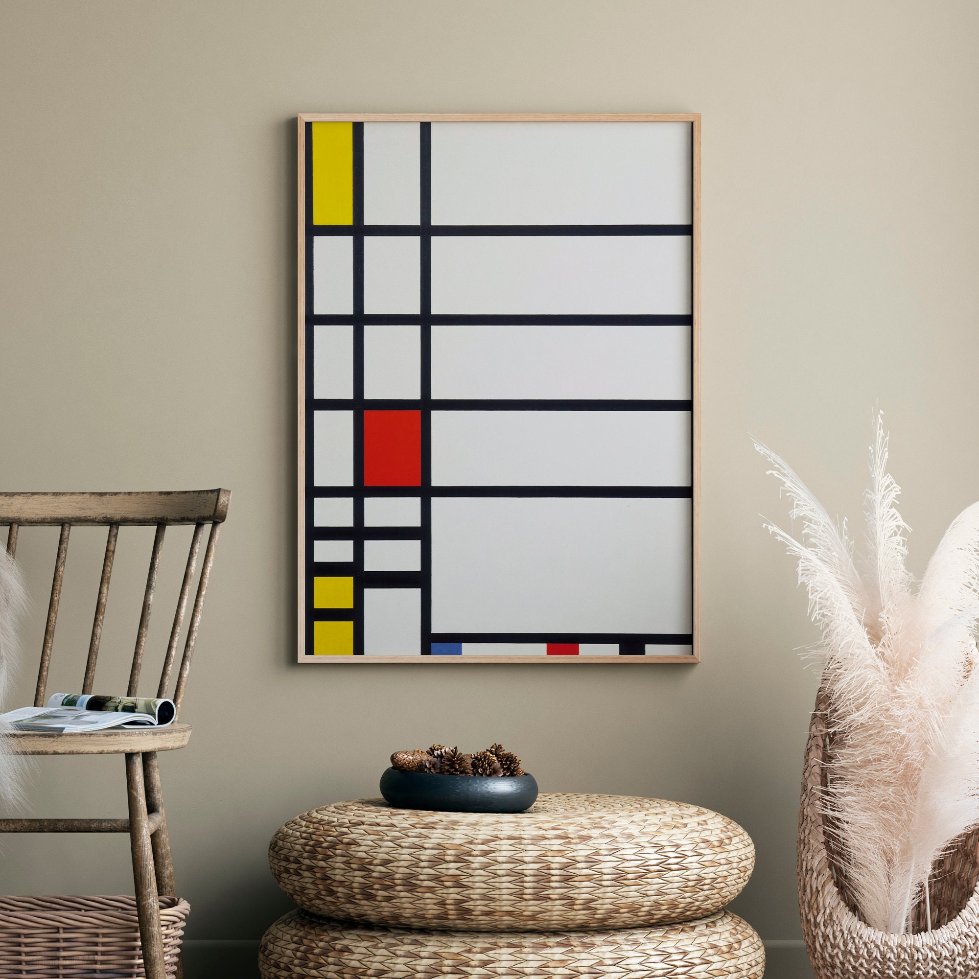 Piet Mondrian Print, Piet Mondrian Poster, Geometric Wall Set, Piet ...