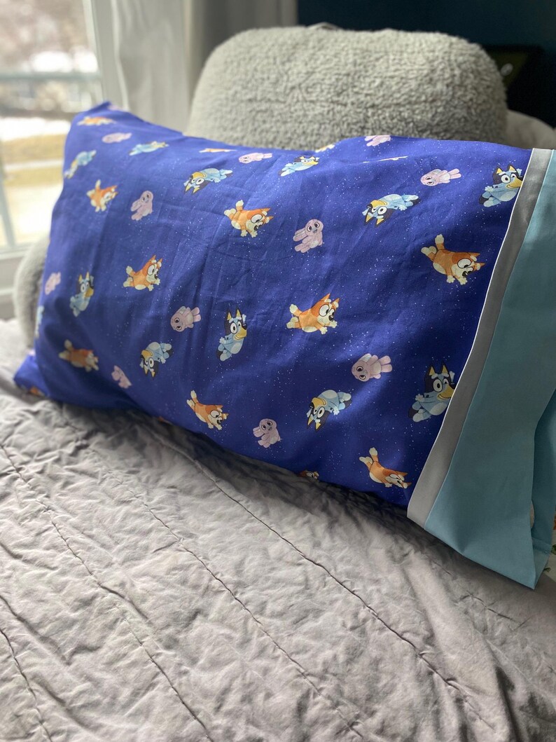 Personalized Cartoon Character Pillowcase, Bluey, Marvel, Racecar - Etsy