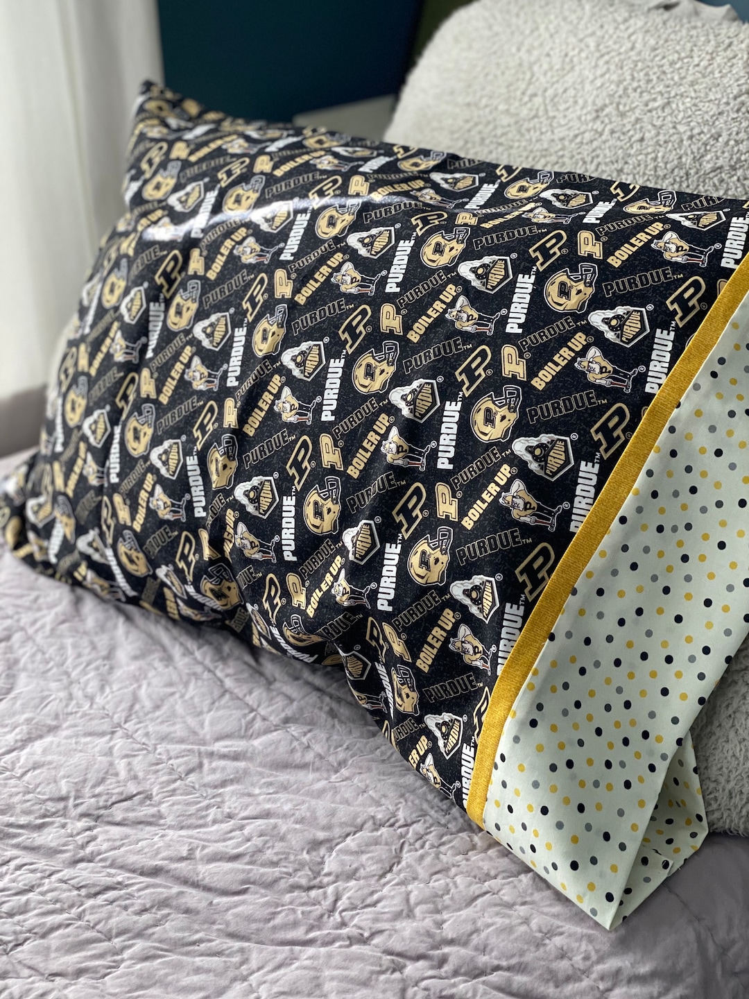 Personalized College Pillow,dorm Decor, Notre Dame, Mich State, Purdue ...