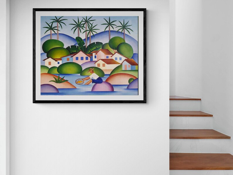 Tarsila Do Amaral Art Print From Abaporu to Campo Redondo - Etsy Ireland