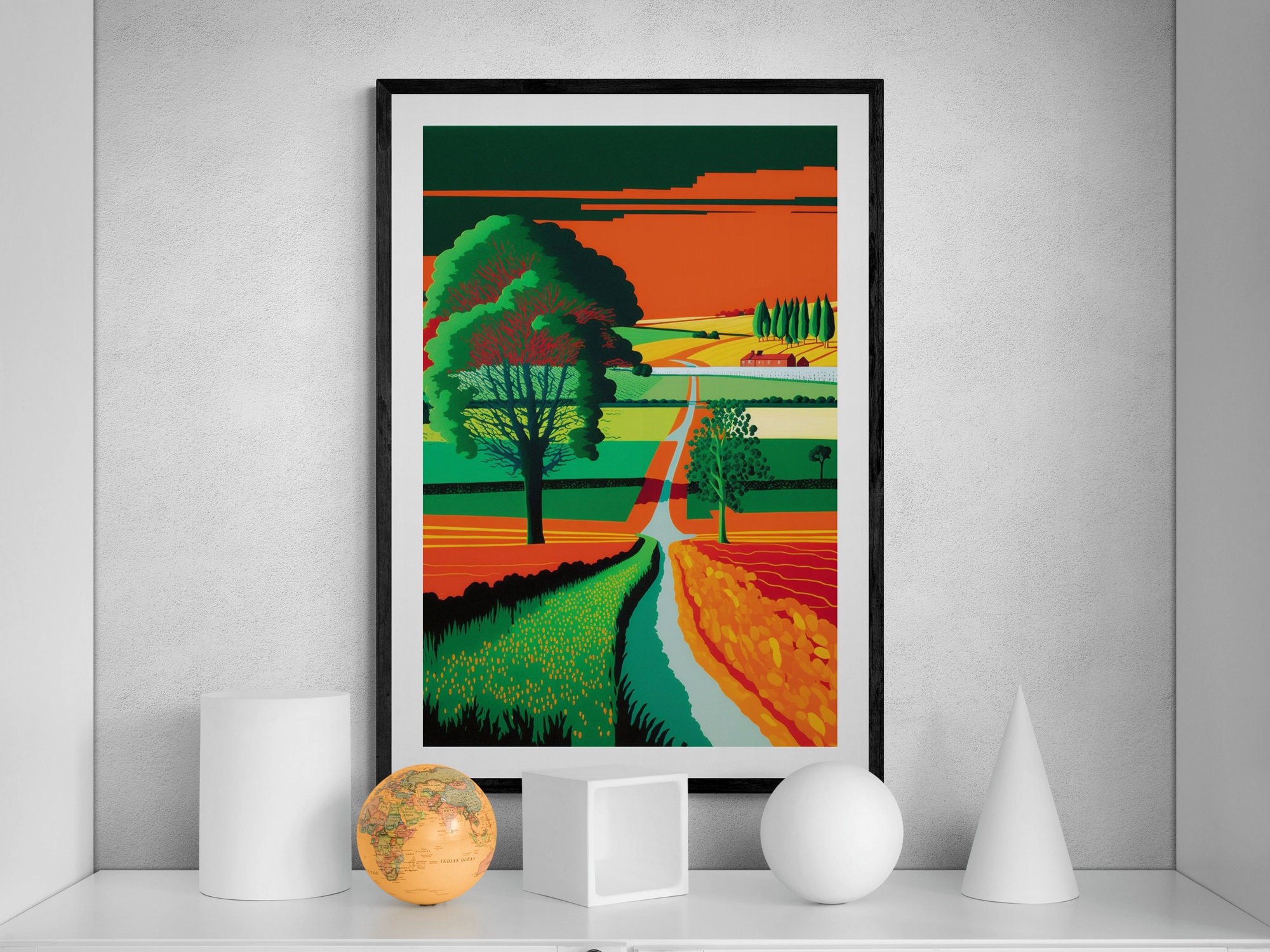 David Hockney Art Print, David Hockney Inspired Poster Artwork. Pop Art ...