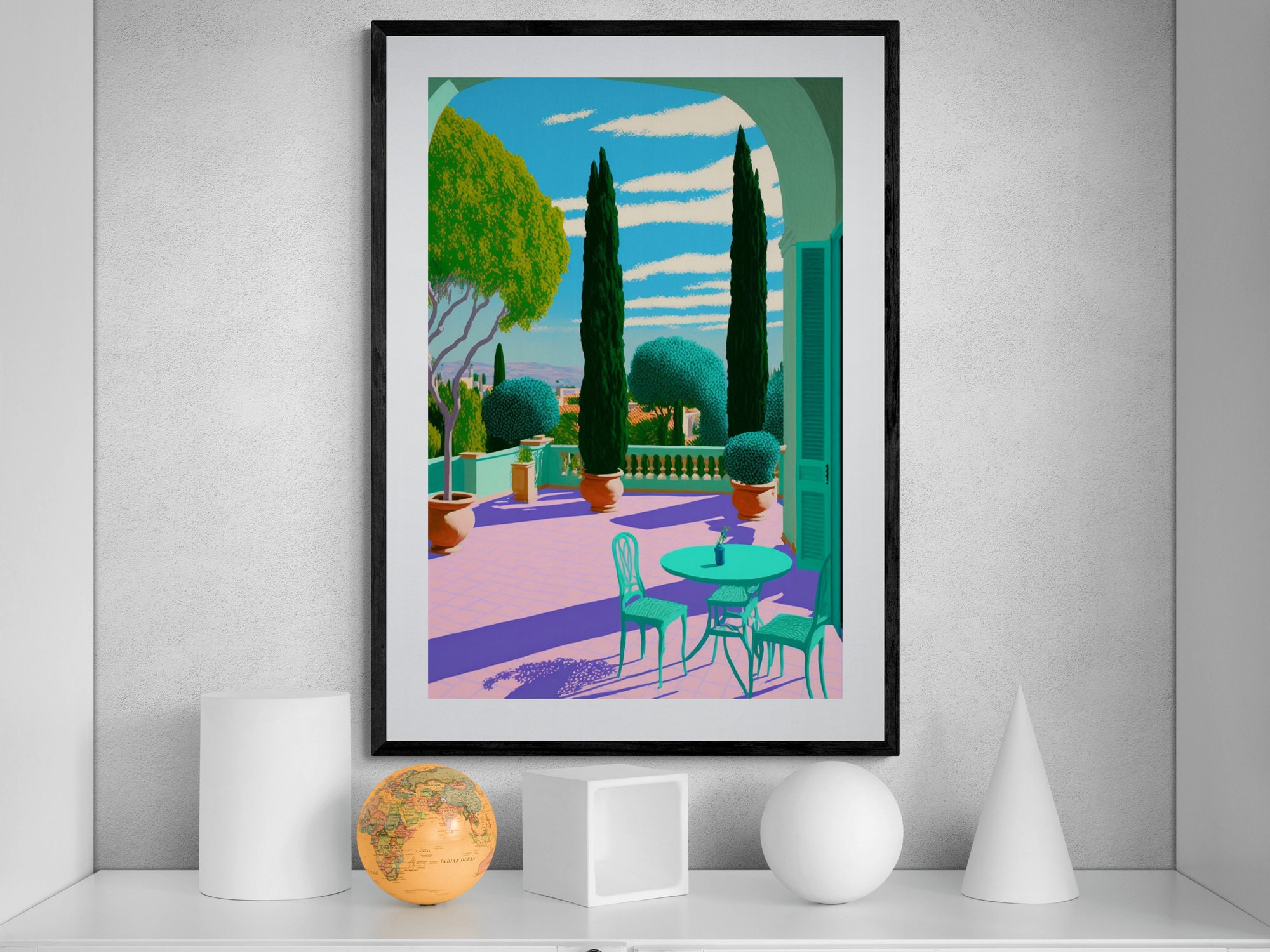 David Hockney Art Print. Authentic Artwork. David Hockney Inspired ...