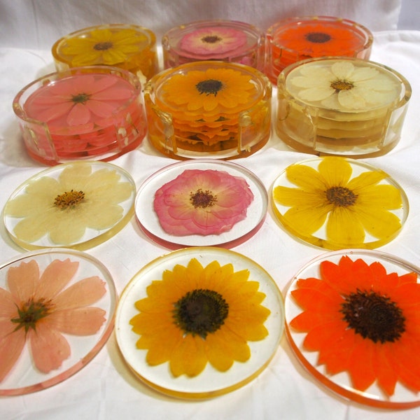 Resin Flower Coaster - Etsy Australia