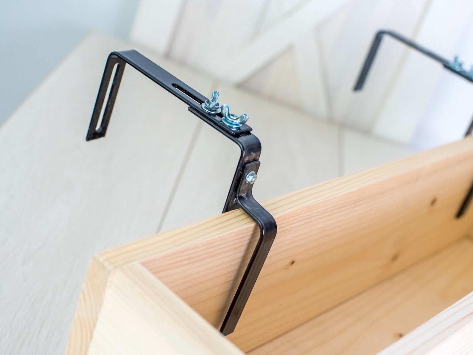 Wrought Iron Brackets/ Balcony Planter Box/ Railing Planter Box Bracket ...