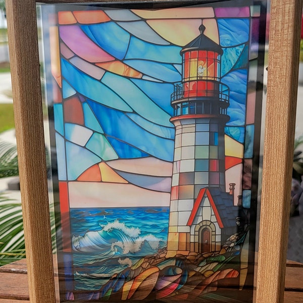 Stained Glass Lighthouse - Etsy