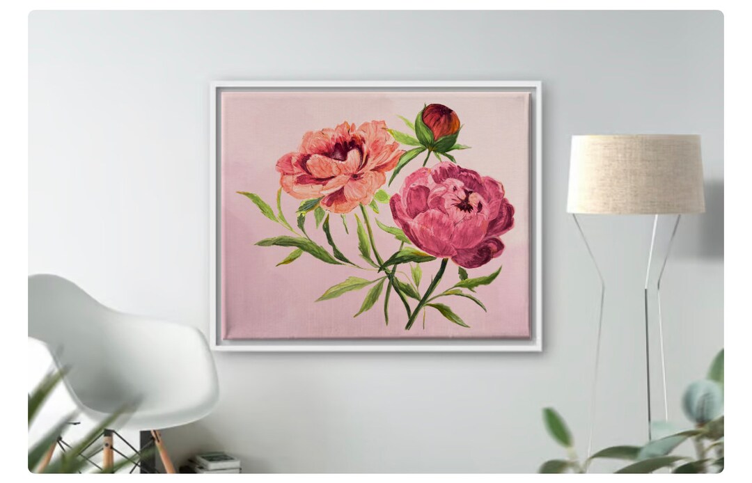 Sweet Peonies Watercolor Prints - Etsy