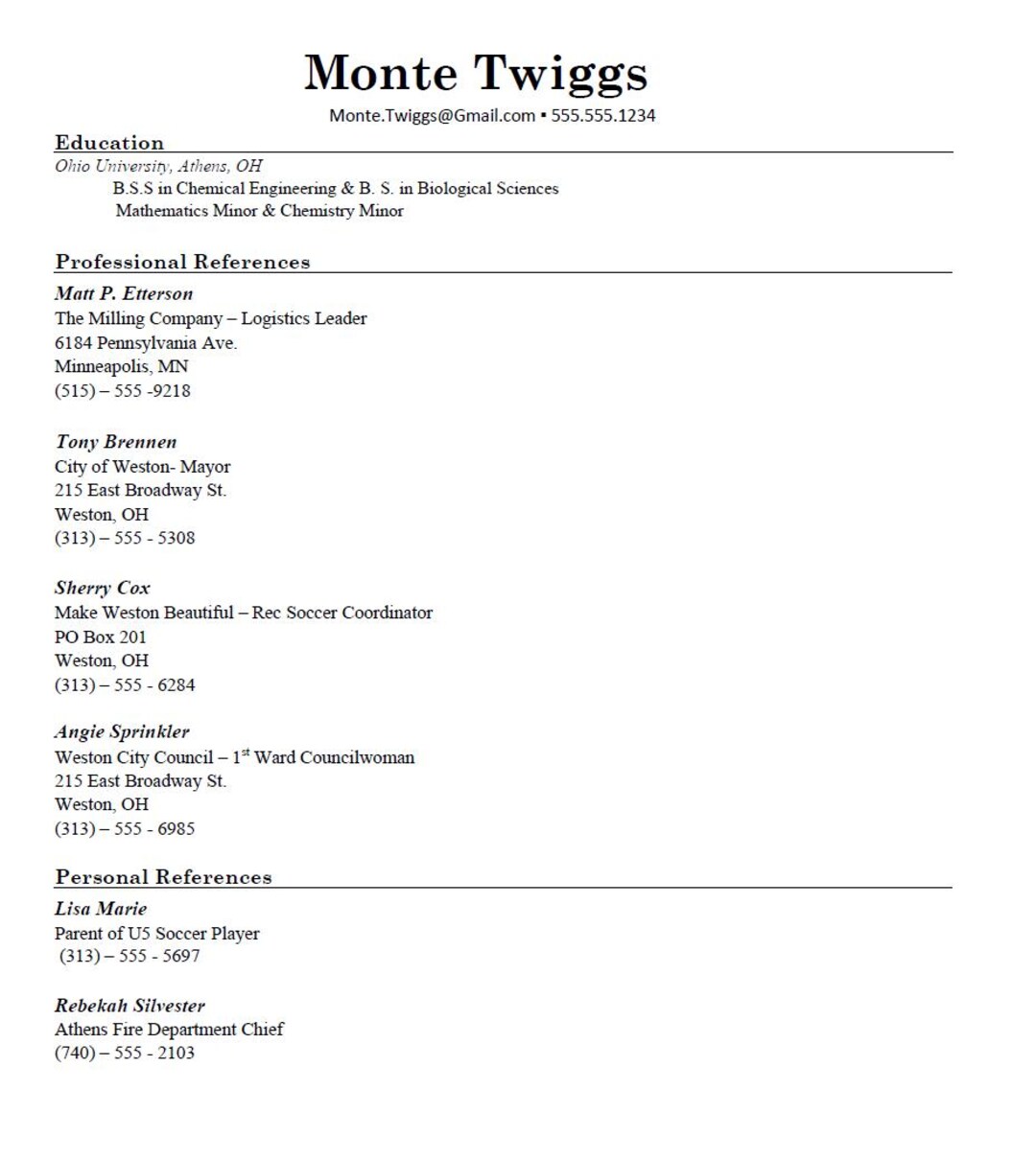 Modern Professional Reference Template – Instant Download | Editable in ...