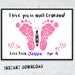 Grandma Butterfly Art Footprint Craft, First Grandmothers Keepsake Gift ...