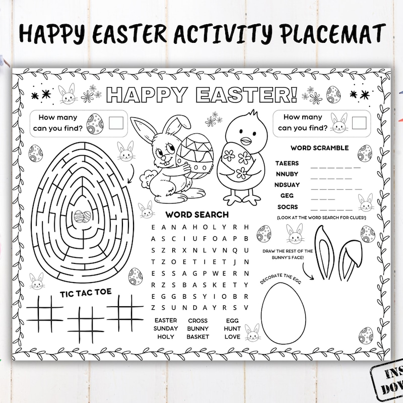 Easter Placemats - Etsy