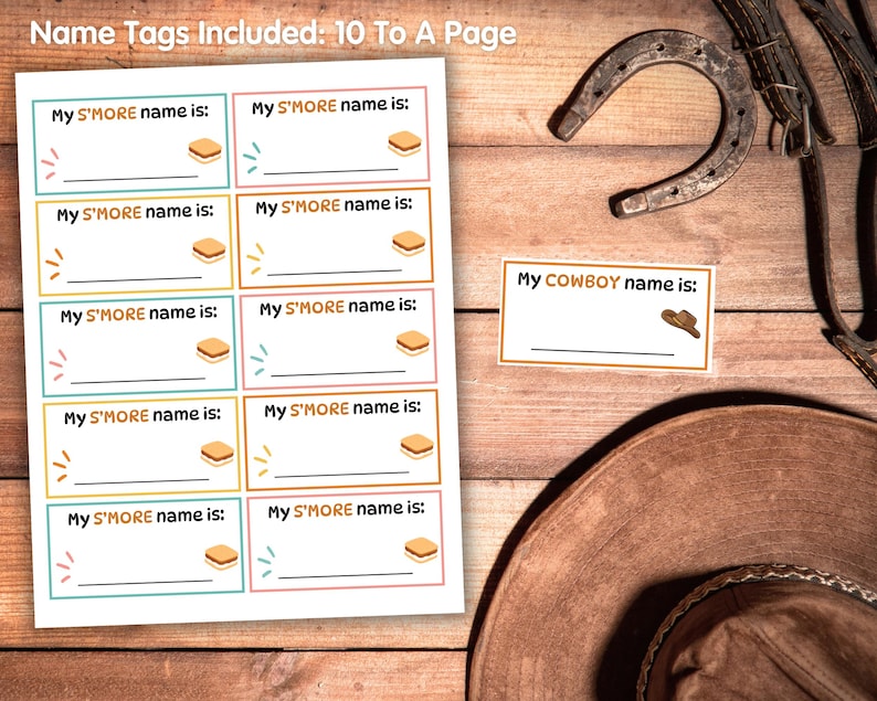 What's Your Cowboy Name Printable, Cowboy Name Game, Wild West ...