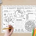 Earth Day Activity Placemat Printable, Happy Earth Day Craft Coloring ...