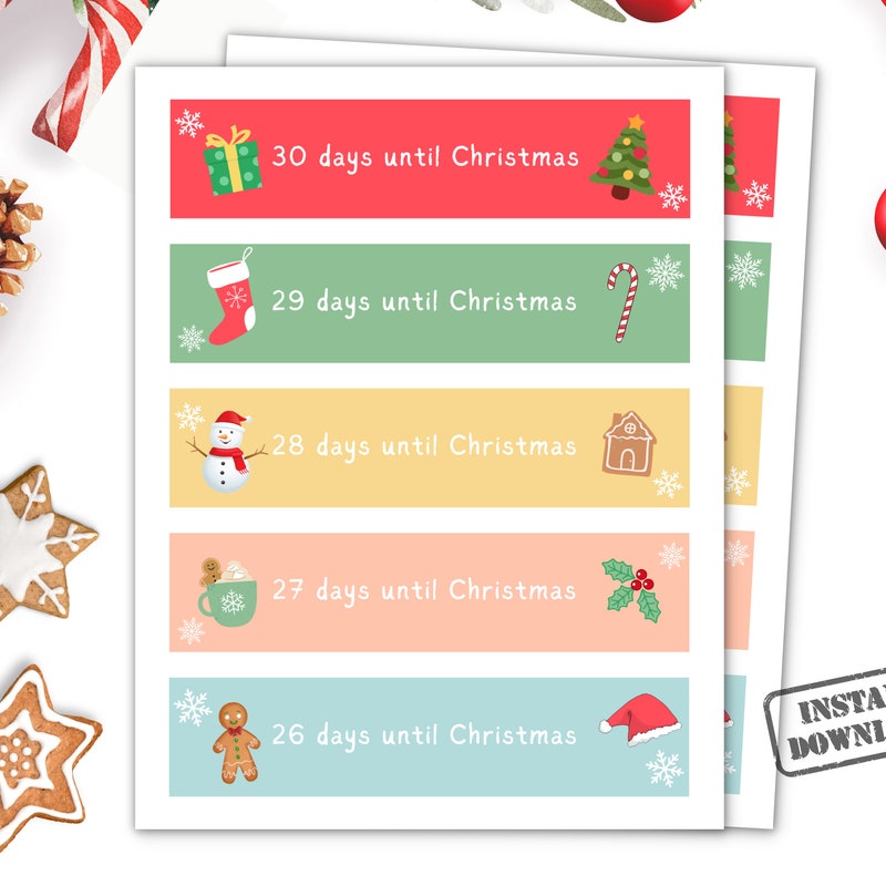 Advent Calendar Paper - Etsy