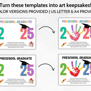 Preschool Graduation Handprint Poem, Last Day of Preschool Handprint ...