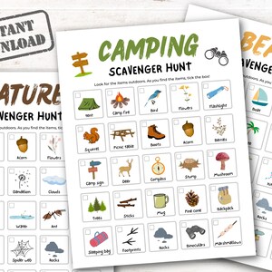 Scavenger Hunt Game Bundle for Kids, Scavenger Hunt for Kids, Outdoor ...