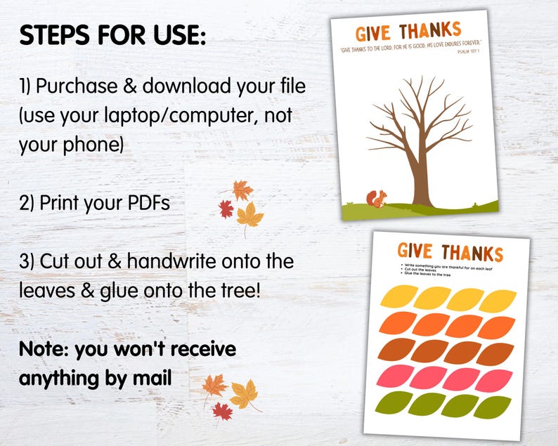Thankful Tree Bible Verse Craft Printable, Christian Gratitude Leaves ...