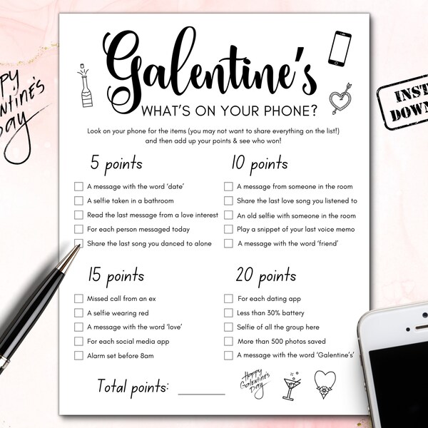 Whats on Your Phone Game - Etsy