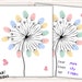Dandelion Fingerprint Art Printable, Fingerprint Craft Keepsake ...