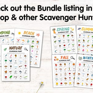 Camping Scavenger Hunt, Outdoor Treasure Hunt Printable, Scavenger Hunt ...