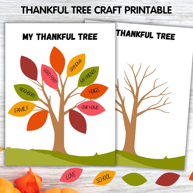 Paper Tree Craft for Kids - Etsy