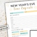 New Years Eve Time Capsule Questionnaire for Kids, NYE Kids Table ...