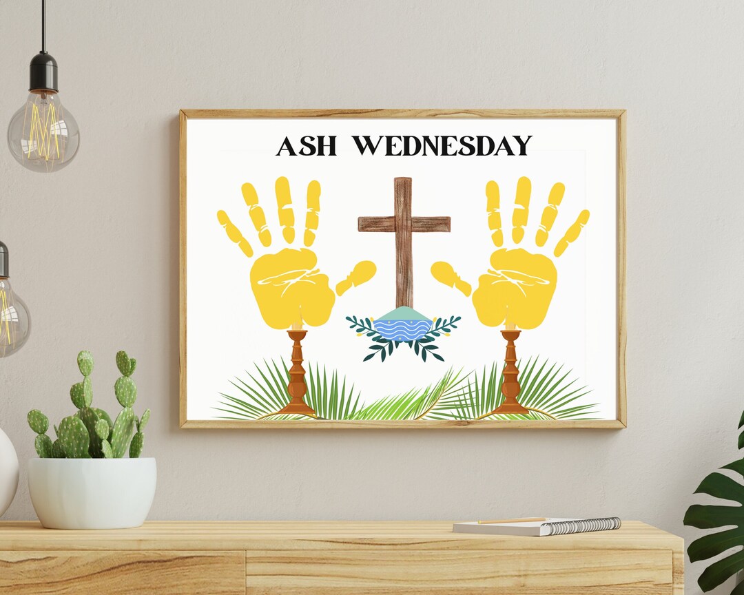 Ash Wednesday Handprint Craft, Sunday School Handprint Art, Lent ...