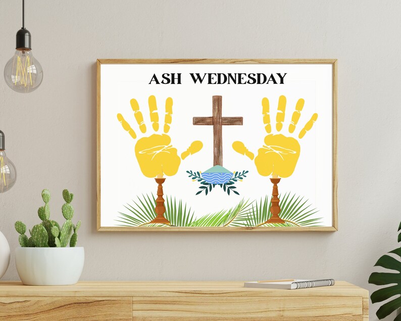 Ash Wednesday Handprint Craft, Sunday School Handprint Art, Lent ...
