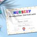 Nursery Graduation Diploma, Nursery Certificate Printable, Daycare ...