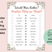 Who Knows Mom Best, Would Mom Rather, Mom Trivia Game, Would You Rather ...