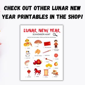 Lunar New Year Activity Placemat Printable, Year of the Snake 2025 ...