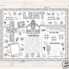 Palm Sunday Activity Placemat, Holy Week Bible Sunday School Activity ...