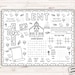 Nativity Activity Placemat Printable, Christian Birth of Jesus Craft ...