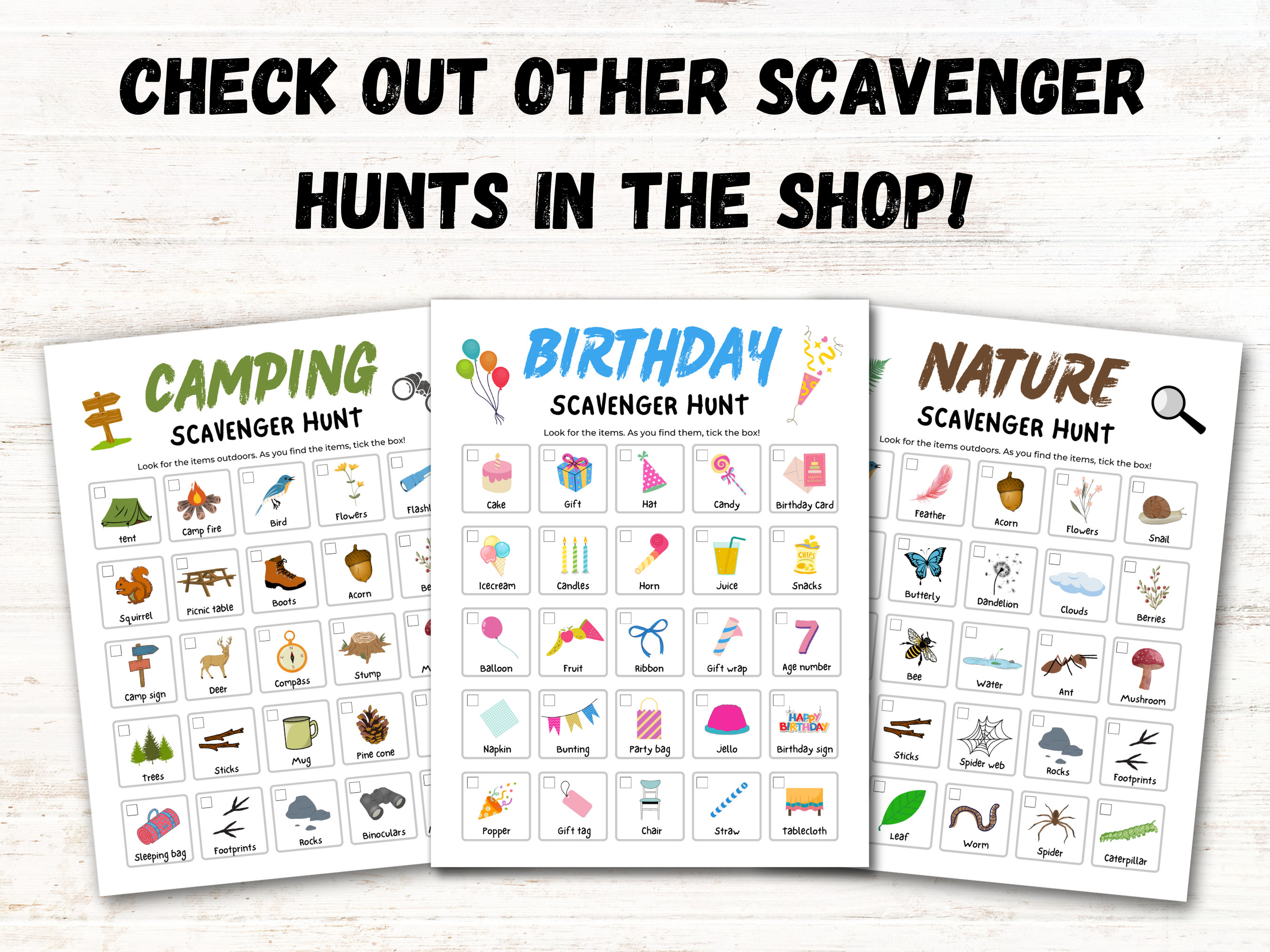 Winter Scavenger Hunt Printable, Outdoor Treasure Hunt Family Activity ...