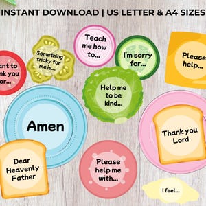 Prayer Sandwich Craft Activity, Kids Sunday School Praying Lesson ...