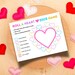 Valentines Roll a Heart Game, Valentines Party Game, Valentines Candy ...