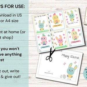 Happy Easter Classroom Cards Printables School Kids Easter - Etsy UK