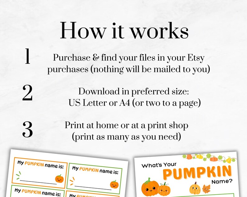 Pumpkin Name Game Printable, What's Your Pumpkin Name, Name Generator ...