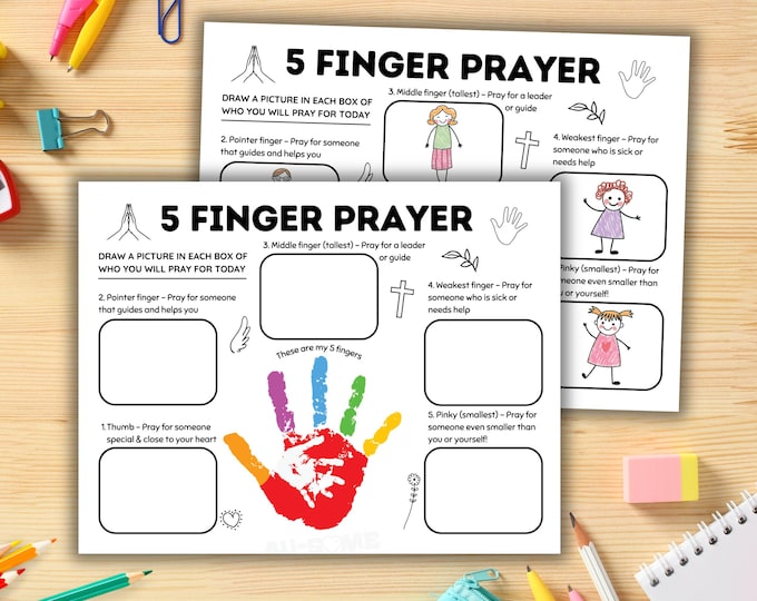 5 Finger Prayer - Etsy